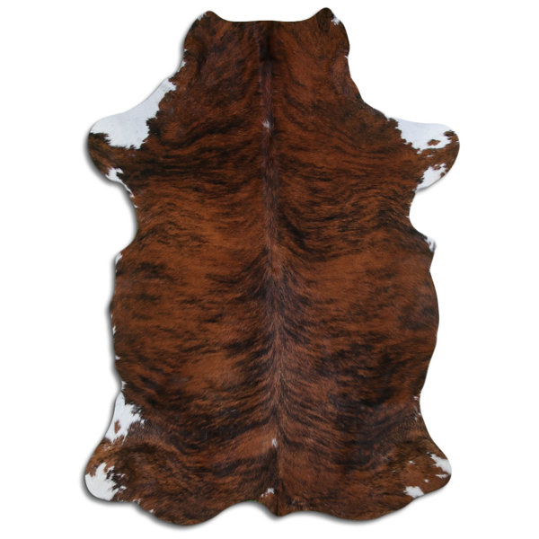 Foundry Select Taleena Handmade Cowhide Brown Rug | Wayfair