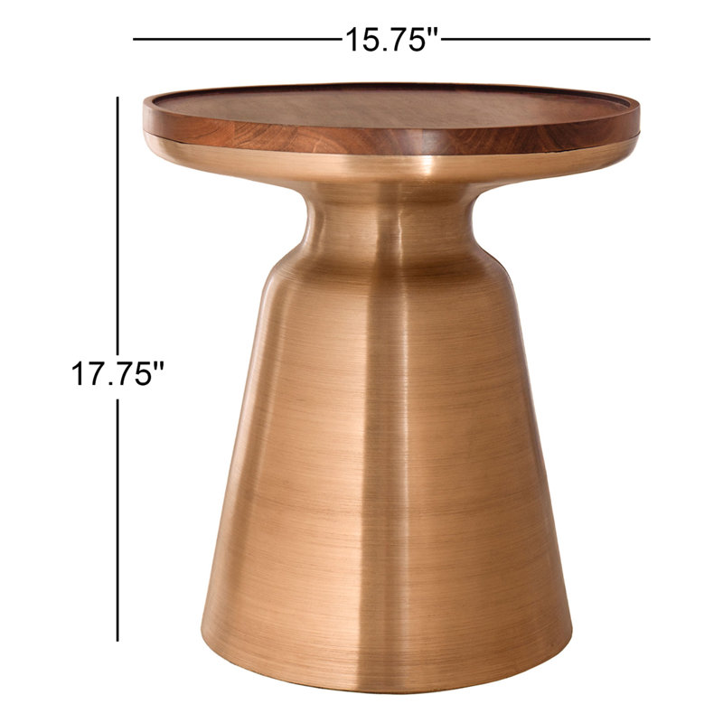 Birch Lane™ Rennes 17.75'' Tall Solid Wood Pedestal End Table & Reviews ...