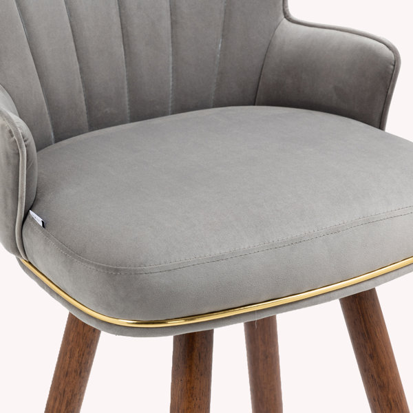 Everly Quinn Azile Swivel 27.95'' Stool | Wayfair