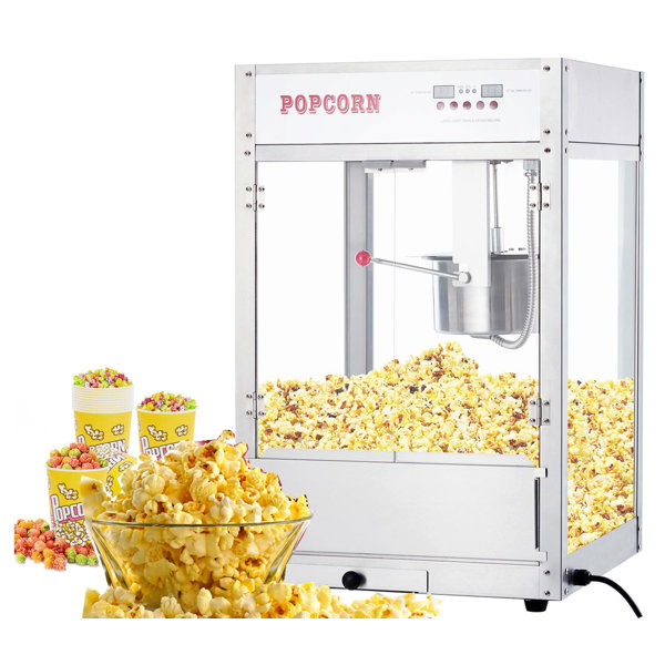 Zstar 12 Oz. Tabletop Popcorn Machine, Popcorn Machine Stand / Cart ...