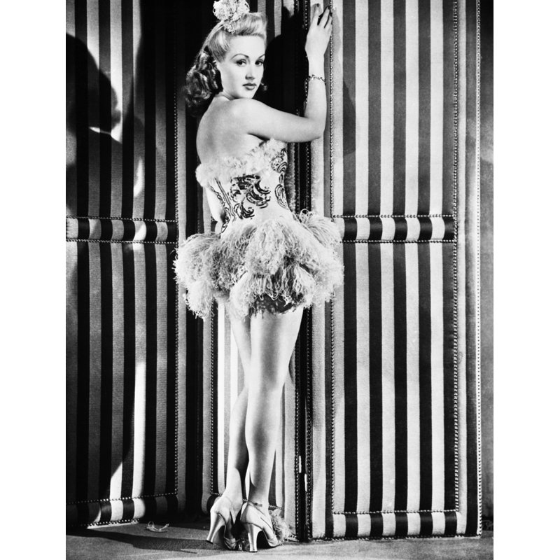 Globe Photos Entertainment & Media Portrait of Betty Grable - Unframed ...