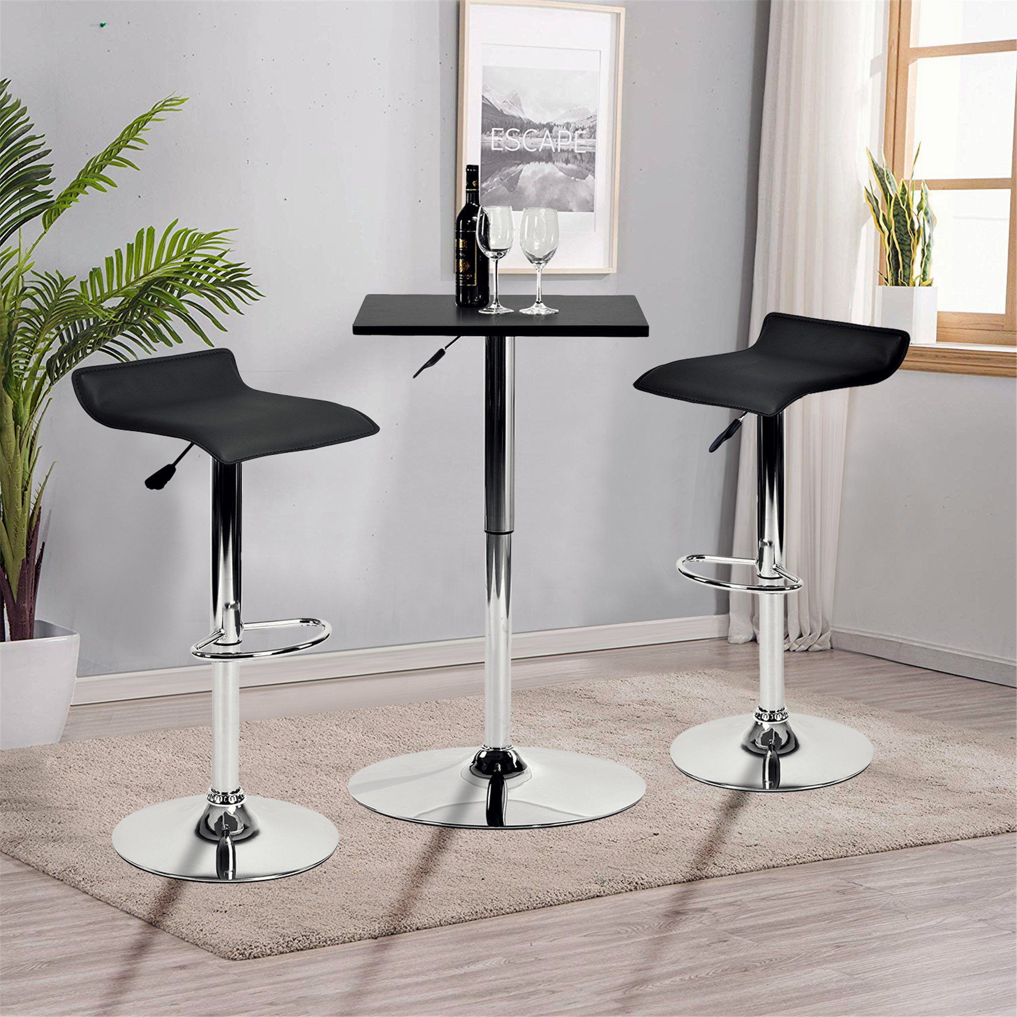 Ivy Bronx Maridee Swivel Adjustable Height Stool | Wayfair