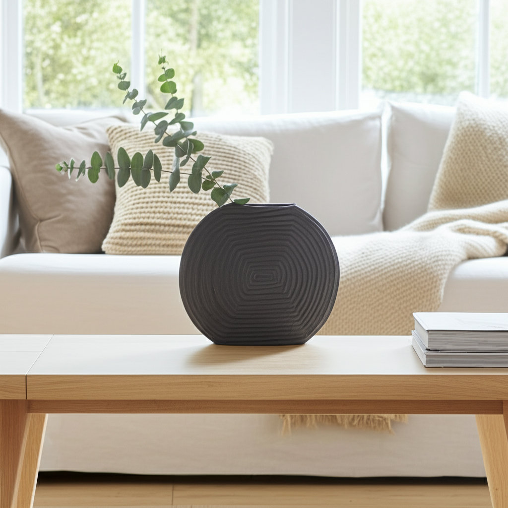 Dakota Fields Metal Aluminum Vase with Modern Round Profile and ...