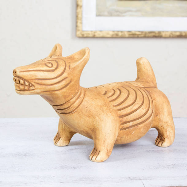 World Menagerie Zhane Xoloitzcuintli Companion Ceramic Sculpture ...