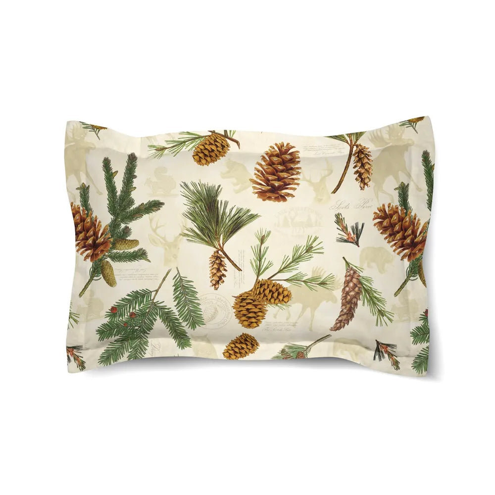Laural Home Pinecone Standard Duvet Sham | Wayfair