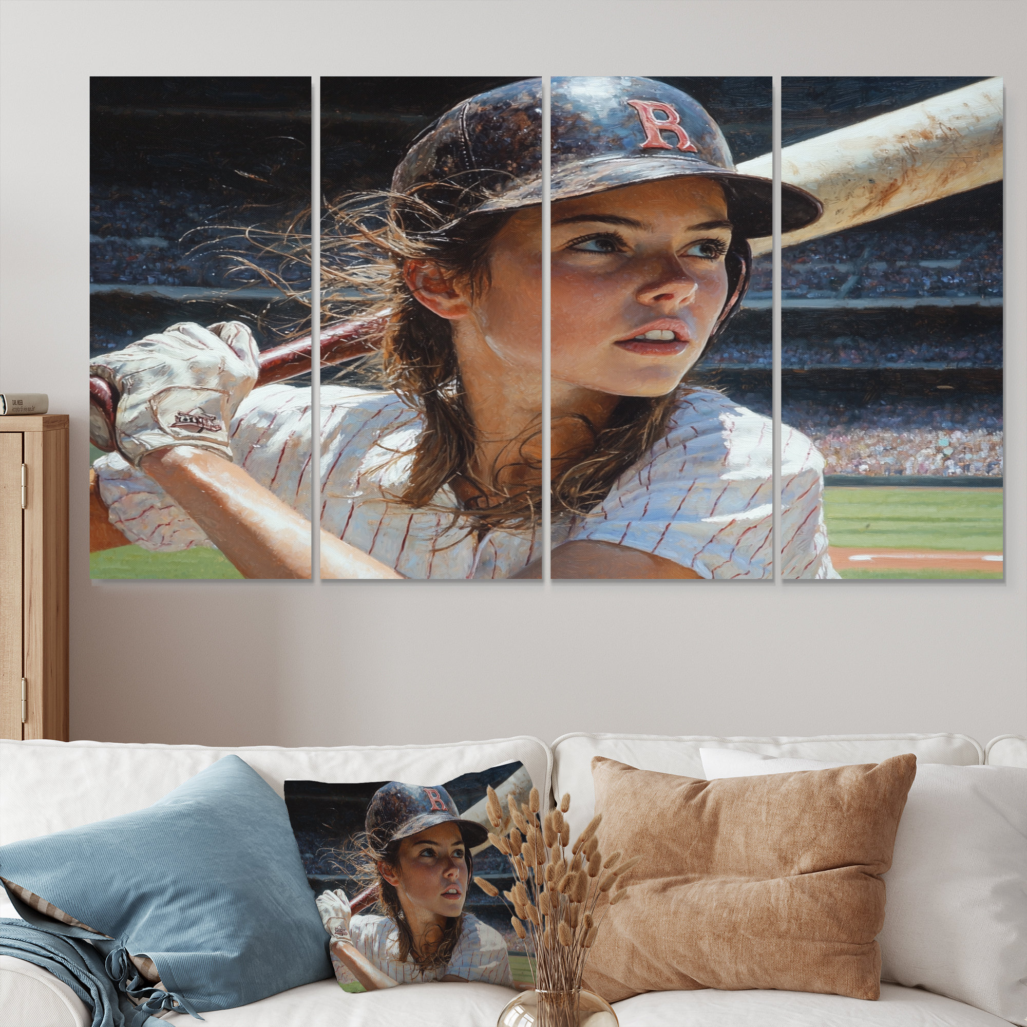 Lark Manor™ Baseball Player At The Pitch II - Sport Baseball Canvas Art ...