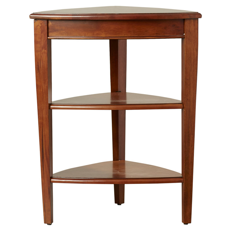 Charlton Home® Shield Solid Wood Tier Corner Table & Reviews | Wayfair