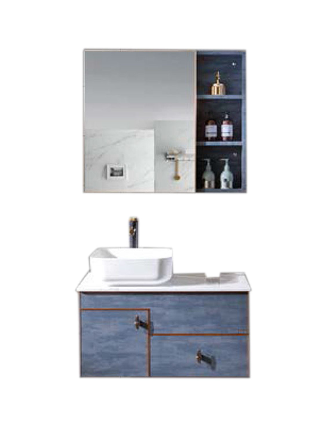 Longshore Tides Ditto 28" Wall-Mounted Single Bathroom Vanity Set with ...