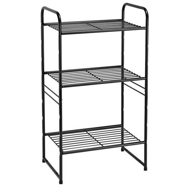 Rebrilliant Koki Heavy Duty 3 Shelf Storage Rack Stackable Wire Stand ...
