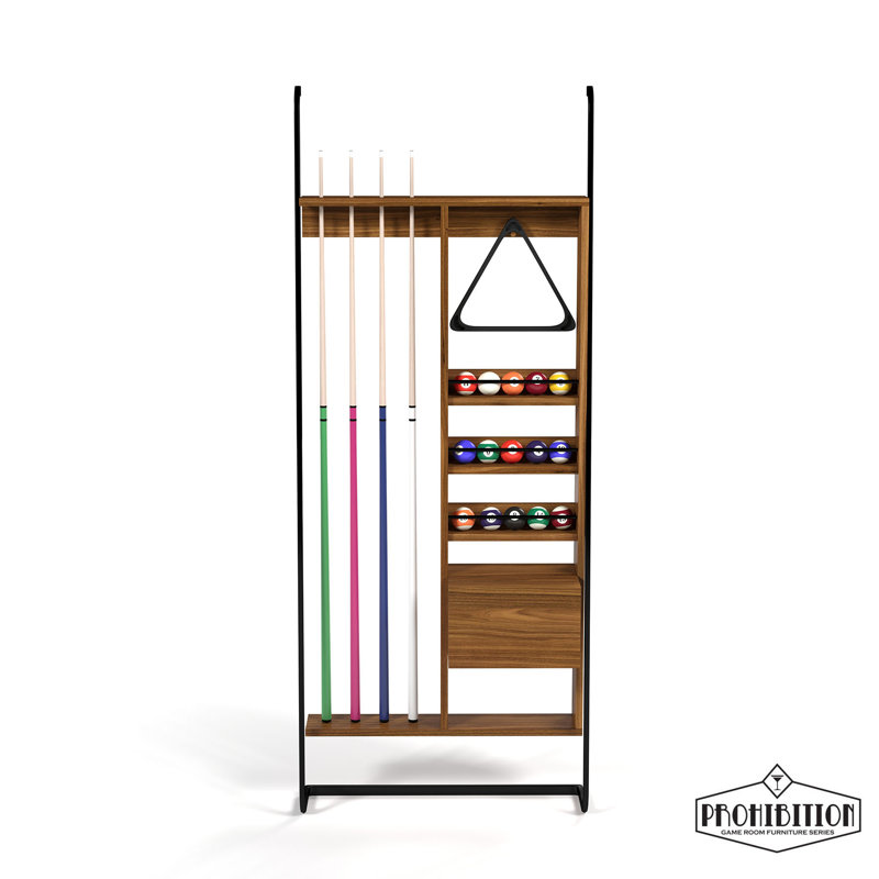 RAM Game Room Prohibition Series Leaning Billiard Rack By RAM Game Room ...