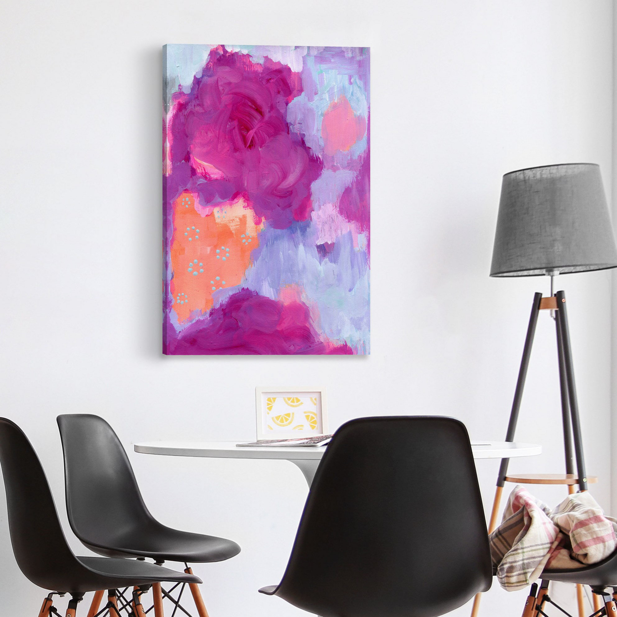 Latitude Run® Red Lips and Rosy Cheeks Print on Wrapped Canvas | Wayfair