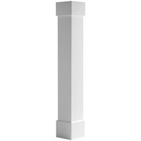 Ekena Millwork Square Non-Tapered Smooth PVC Endura-Craft Column Wrap ...