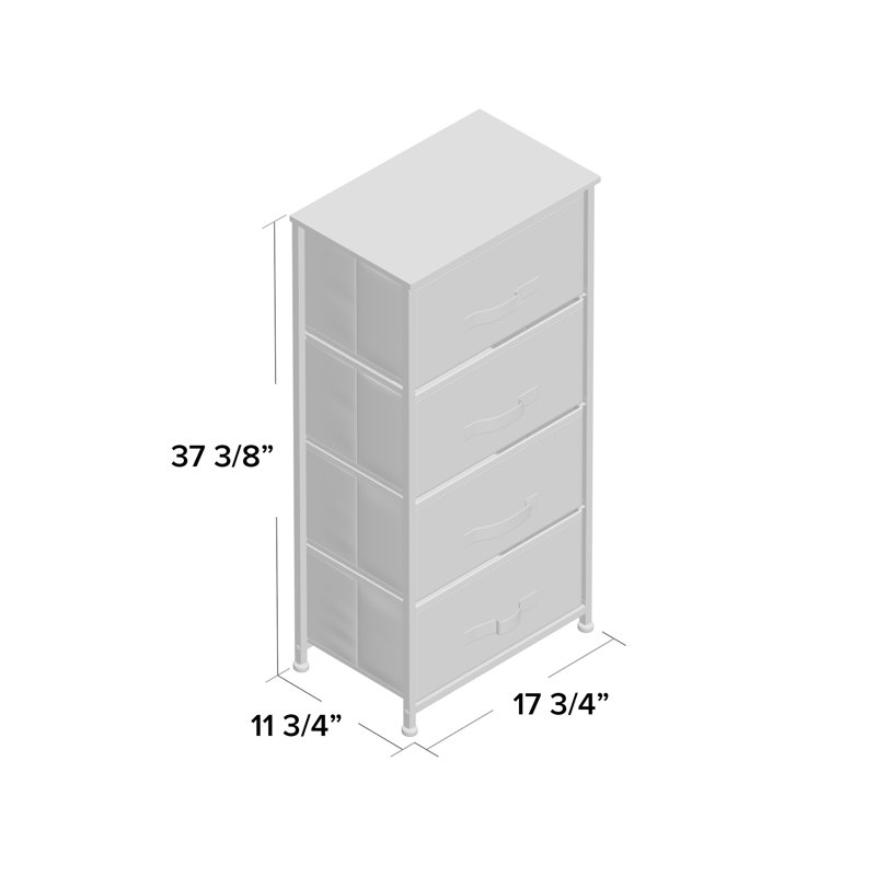 Dotted Line™ Flinn 4 Drawer Storage Chest & Reviews | Wayfair