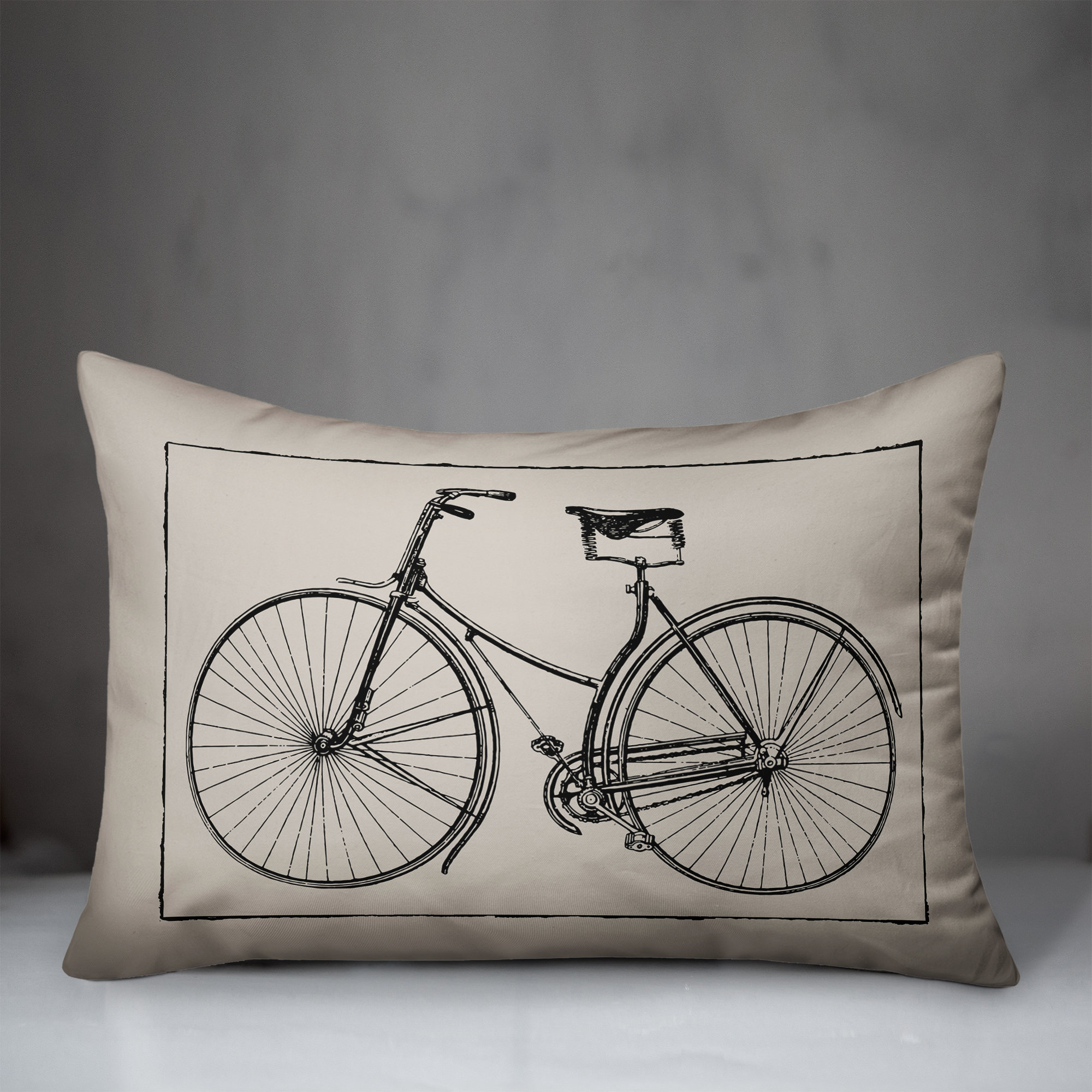 Designs Direct Creative Group Vintage Bike Lumbar Pillow & Reviews ...