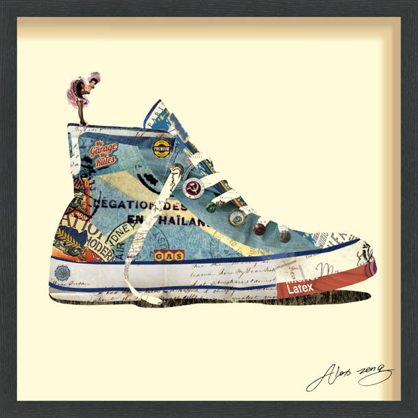 Latitude Run® 'High Top Sneaker' Graphic Art Print | Wayfair