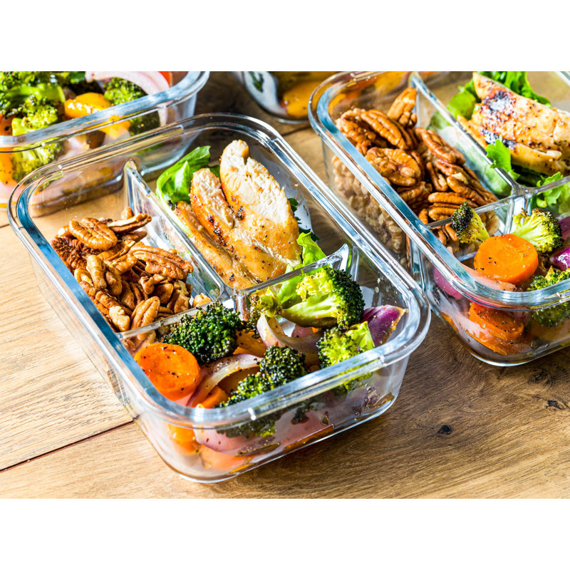 Rebrilliant German Snap-Lock 51 Oz. Meal Prep Food Storage Container ...