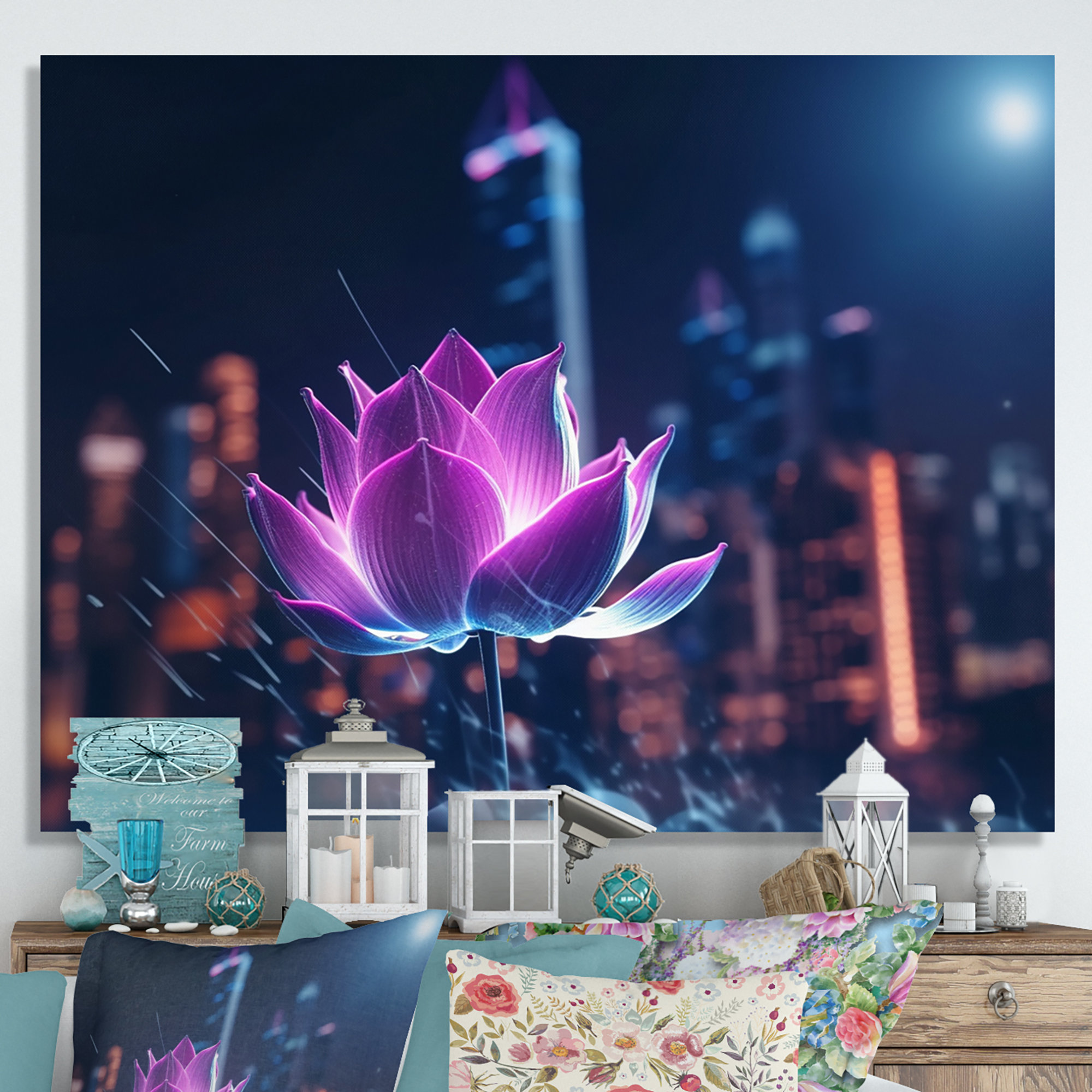 Ebern Designs Urban Enlightenment Blossoming Pink Lotus I - Lotus ...