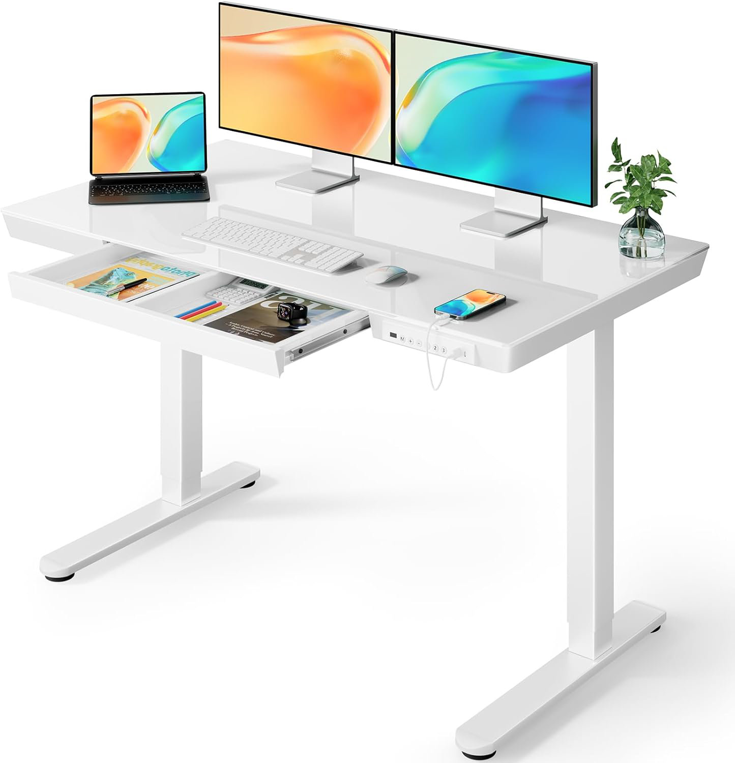 Inbox Zero Melannie 48'' W Rectangle Computer Desk | Wayfair