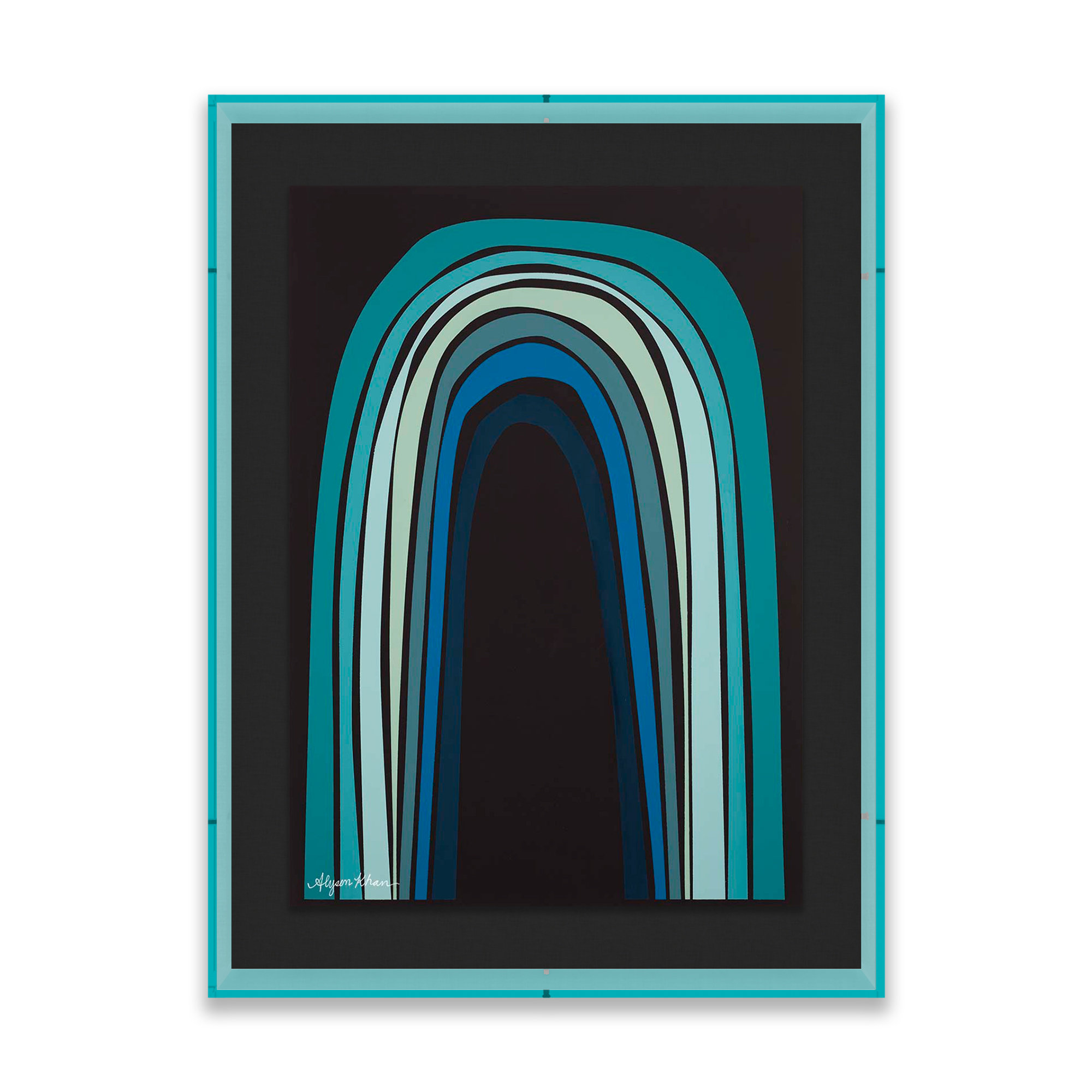 Four Hands Art Studio 7 Shades of Blue by Alyson Khan - Shadowbox ...