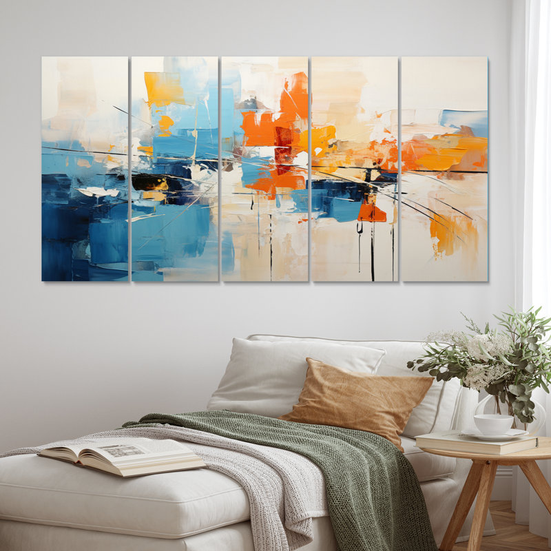 Wrought Studio™ Paper Euphoria I - Abstract Collages Metal Wall Art ...