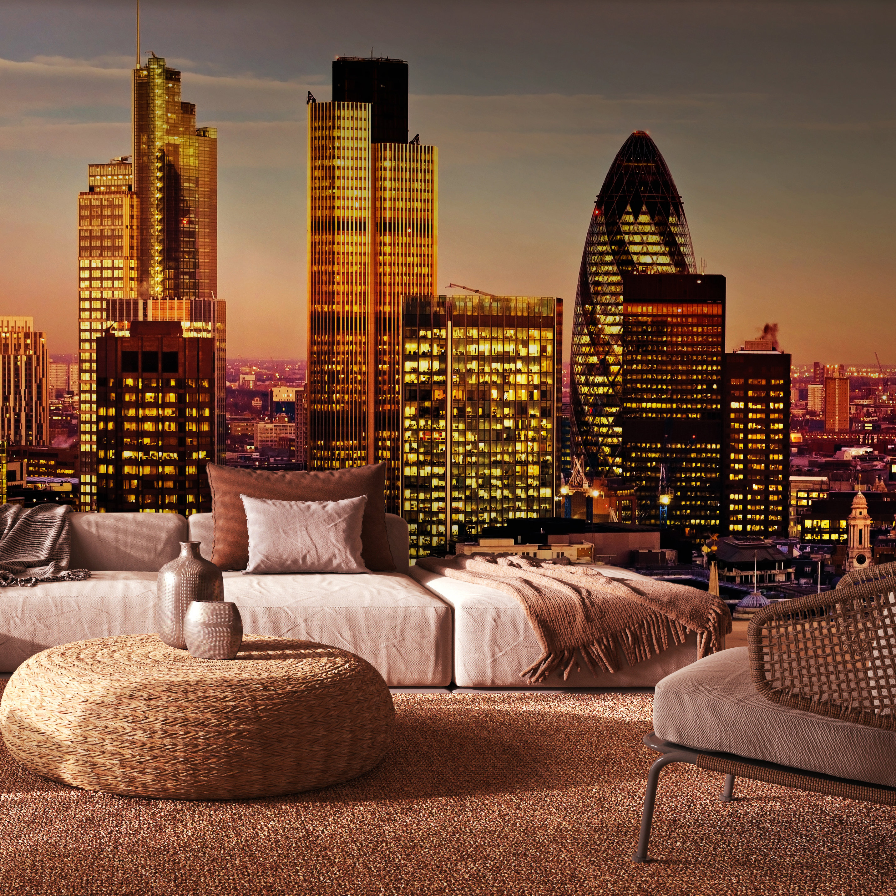 ClassicLiving London Matt Smooth Paste the Wall Mural 350cm wide x ...