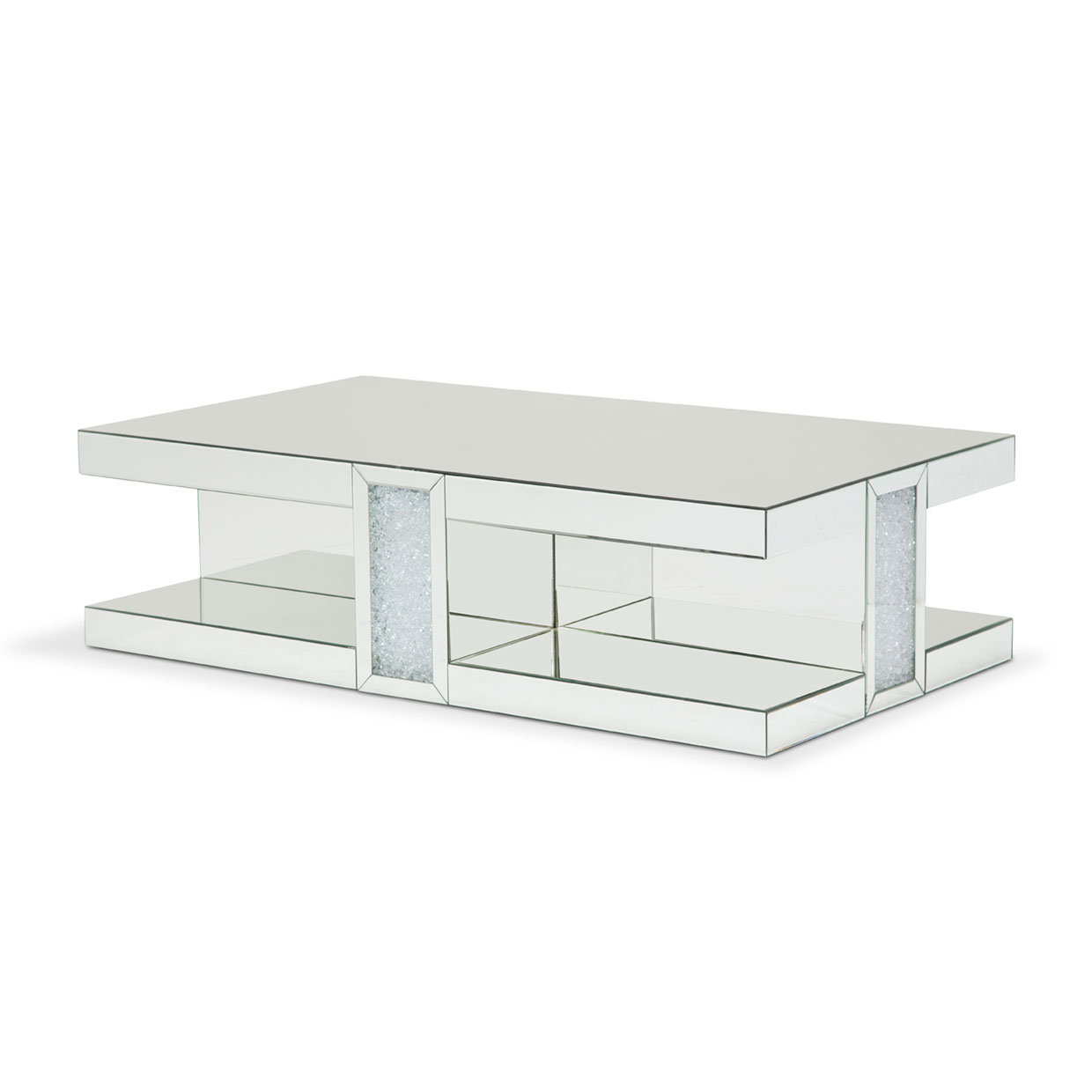 Michael Amini Montreal Floor Shelf Coffee Table with Storage | Perigold