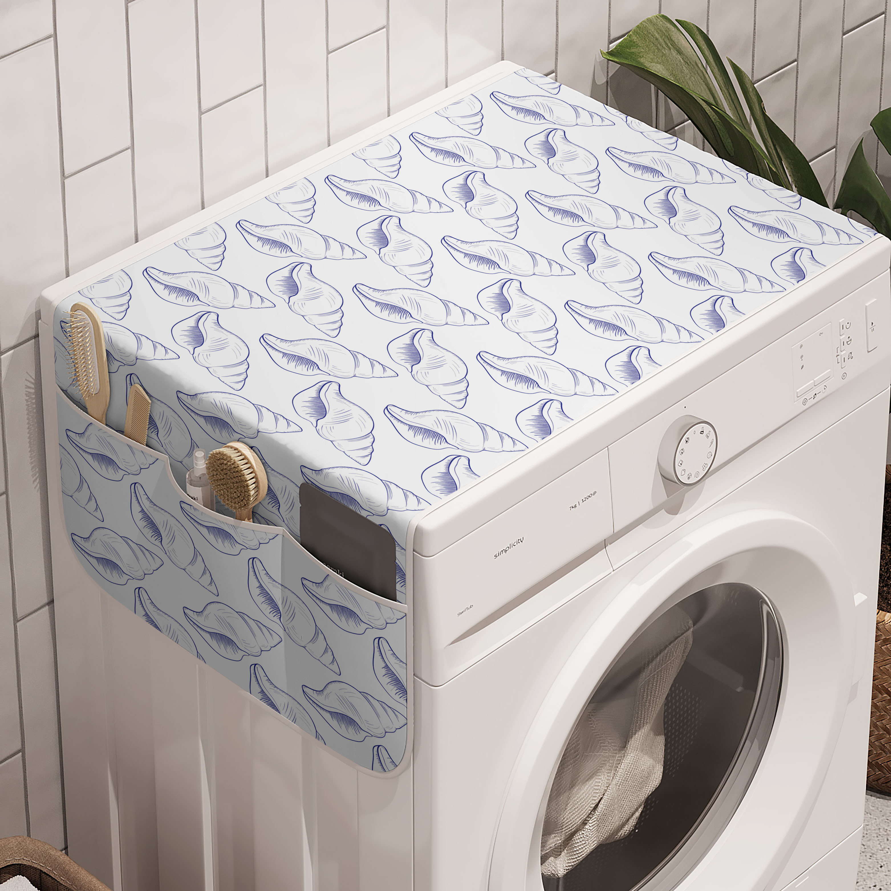 East Urban Home Snail Washing Machine Organizer Pack of 2 47" x 18.5 ...