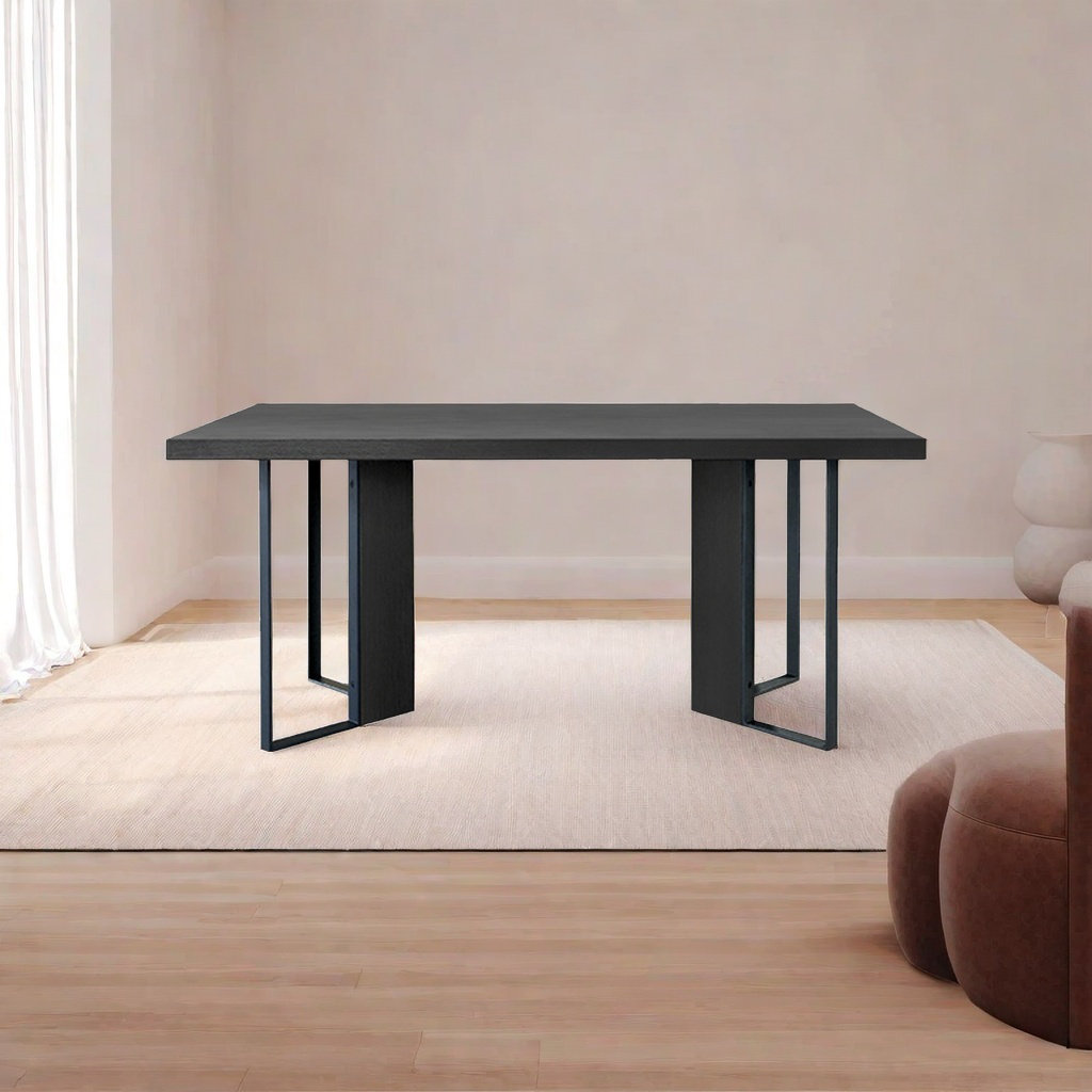 Brayden Studio® Elissavet Modern simple solid wood dining table | Wayfair