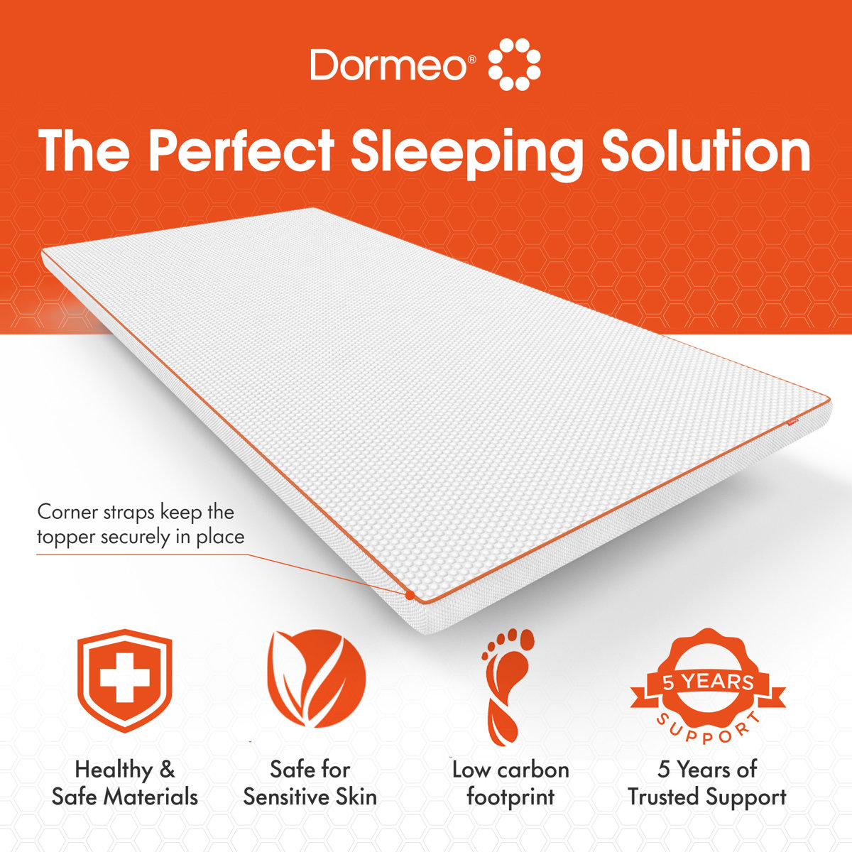 Dormeo The Essentials Mattress Topper 2-Inch with Octacell Technology ...