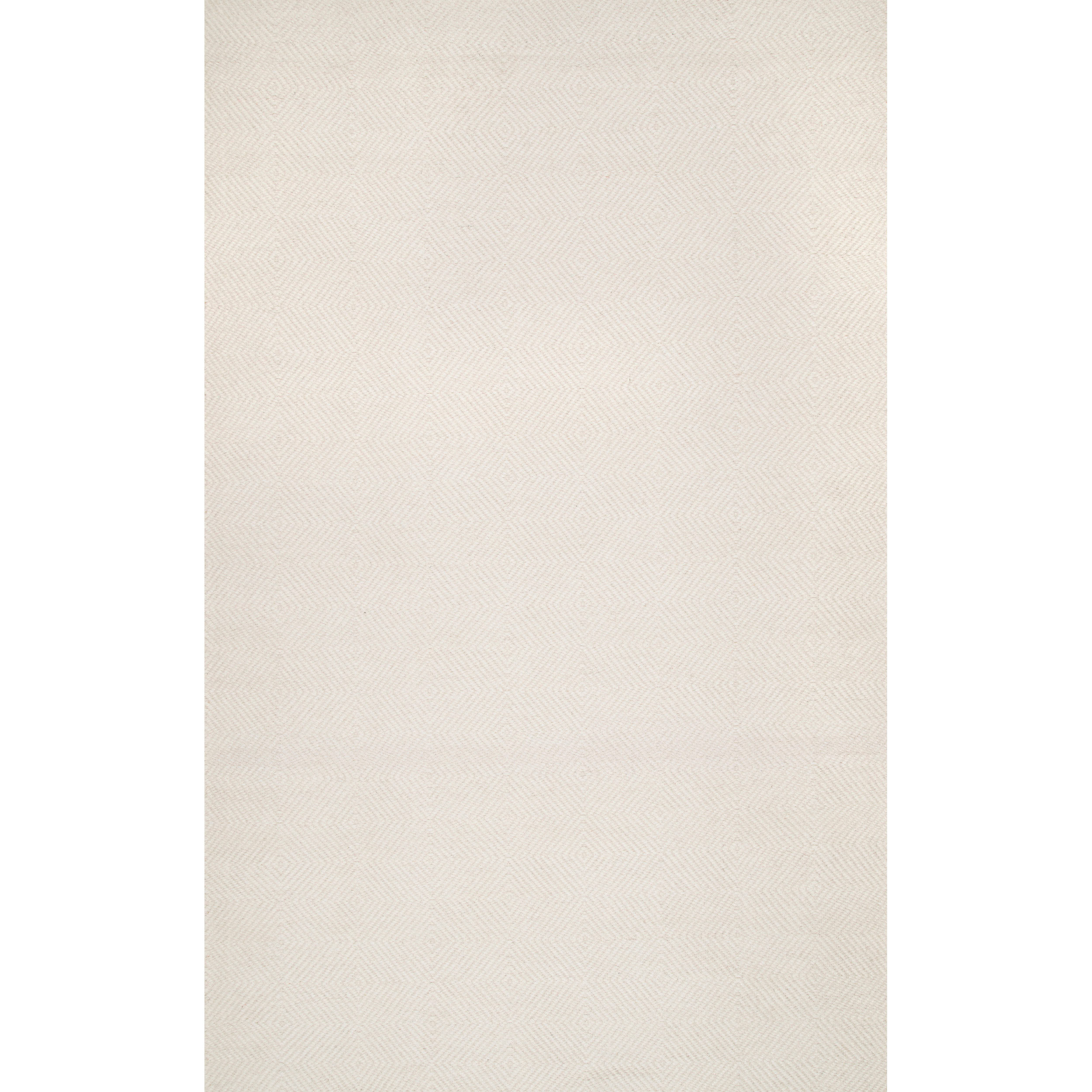 Alcott Hill® Joey Geometric Handmade Wool/Cotton Cream Area Rug ...