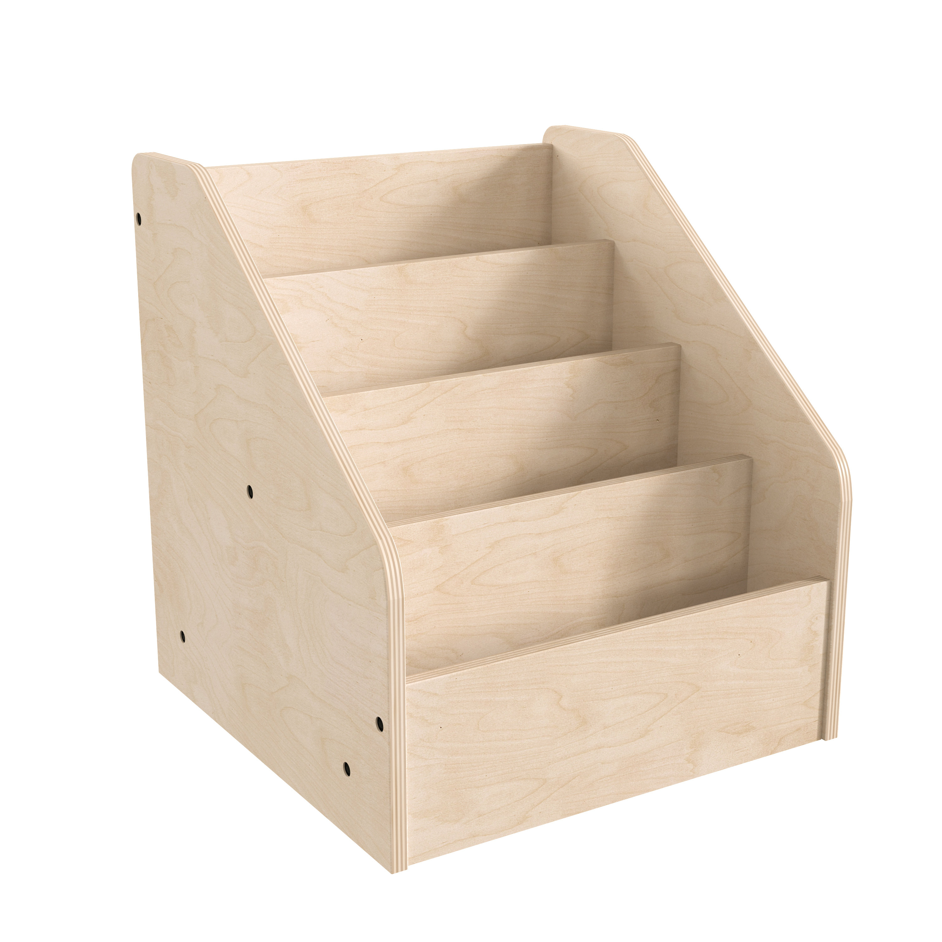 Bright Beginnings Commercial Grade Wooden 4 Tiered Classroom Bookstand ...