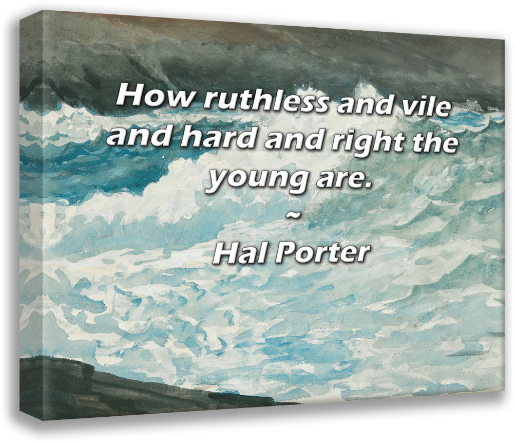 World Menagerie Gallery Wrapped Canvas By Hal Porter: "How ruthless and ...