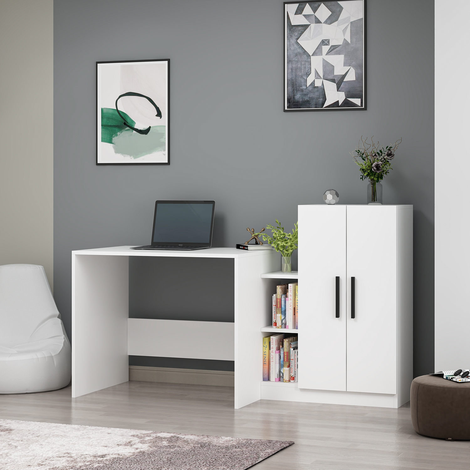 East Urban Home Irmagene Desk | Wayfair