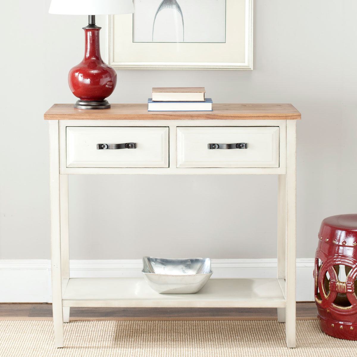 Rosalind Wheeler Tisa Console With Storage Draawers | Wayfair