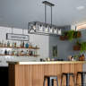 Latitude Run® Modern Chandeliers Brushed Nickel Dining Room Lighting ...