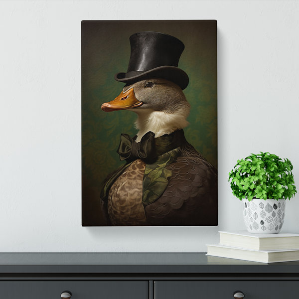 Happy Larry Duck Victorian Art | Wayfair.co.uk