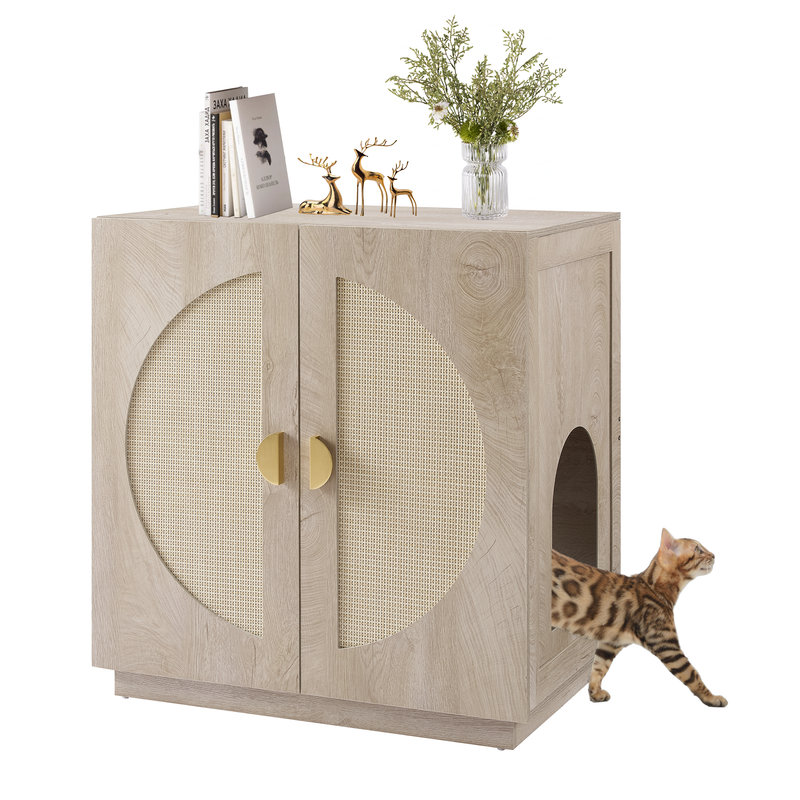 Tucker Murphy Pet™ Modern Litter Box Enclosure Furniture with ...