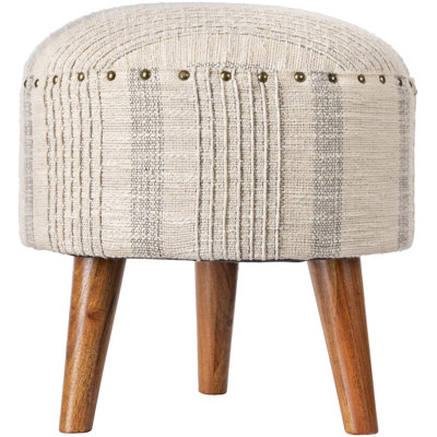 Dakota Fields Brennley Solid Wood Accent Stool & Reviews | Wayfair