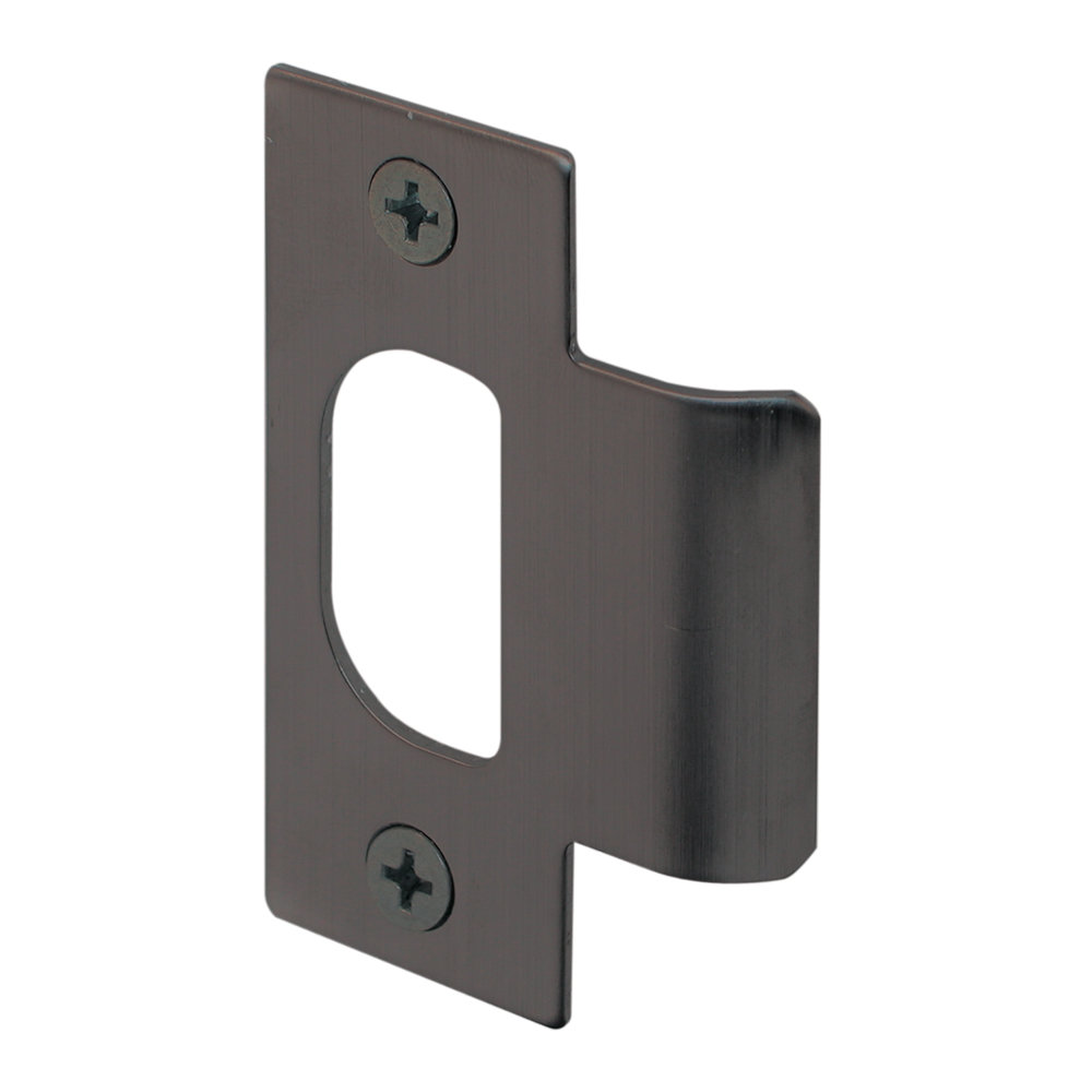 Prime-Line Solid Brass Standard T-strike Door Strike Plate, 2-1/8 in ...