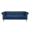 House of Hampton® Jabarion 83.3'' Velvet Rolled Arm Chesterfield Sofa ...