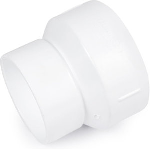 Supply Giant 3 in. x 1-1/2 in. White PVC DWV Increaser-Reducer Coupling ...