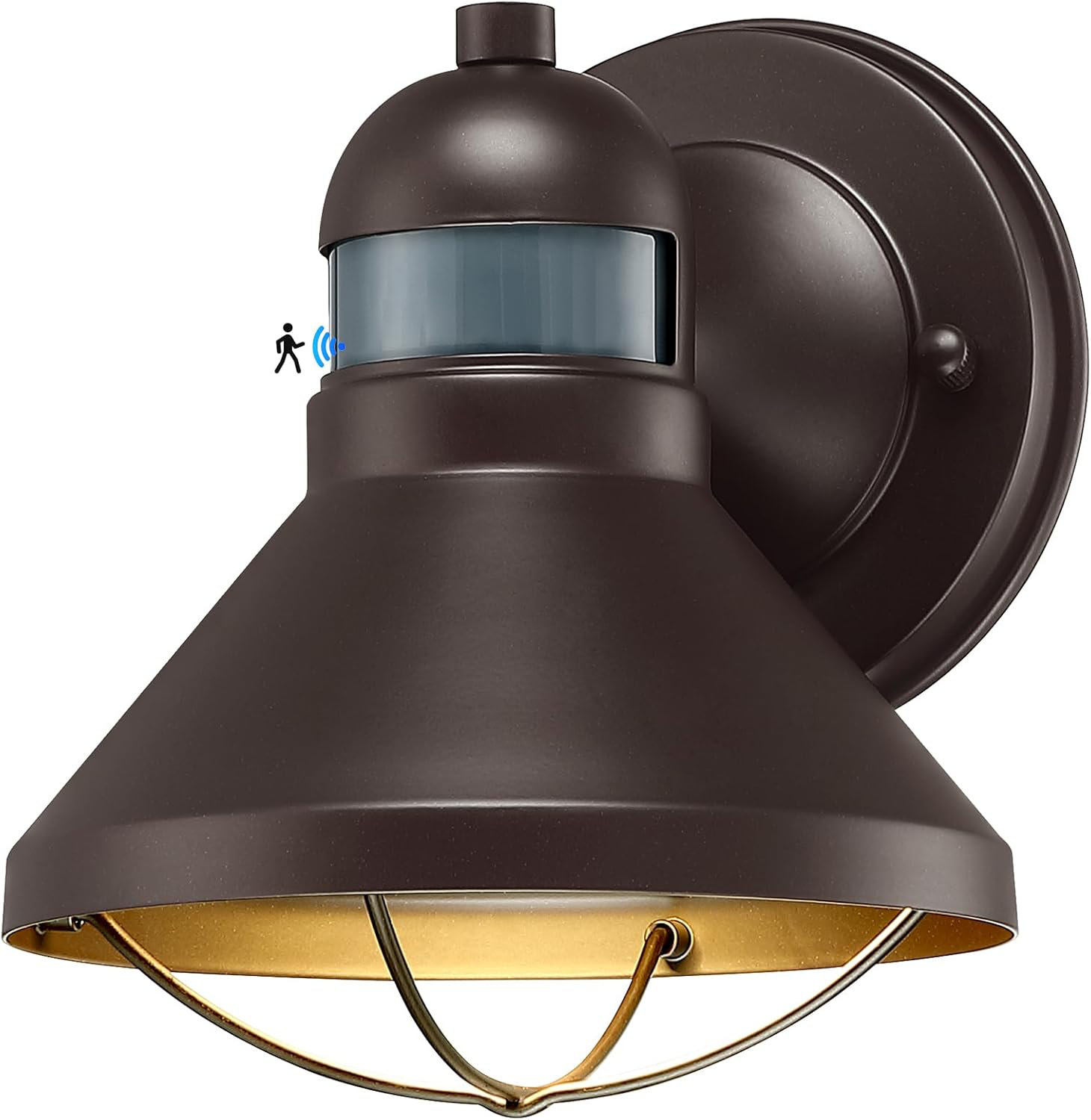 17 Stories Motion Sensor Outdoor LED Porch Wall Light Fixture Dusk to ...