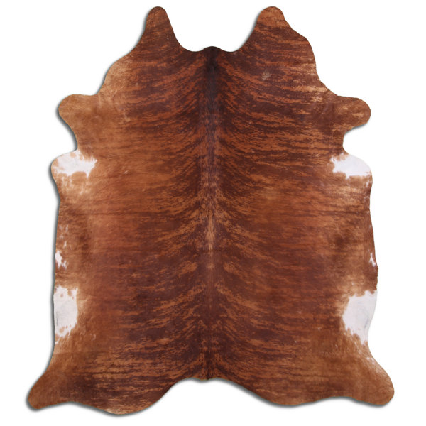 RugAddiction Handmade Cowhide Dark Gray/White/Black Rug | Wayfair