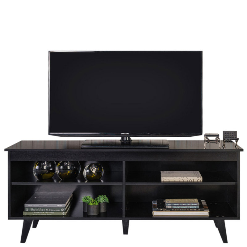 George Oliver Harmie TV Stand Entertainment Center with 4 Shelves and ...