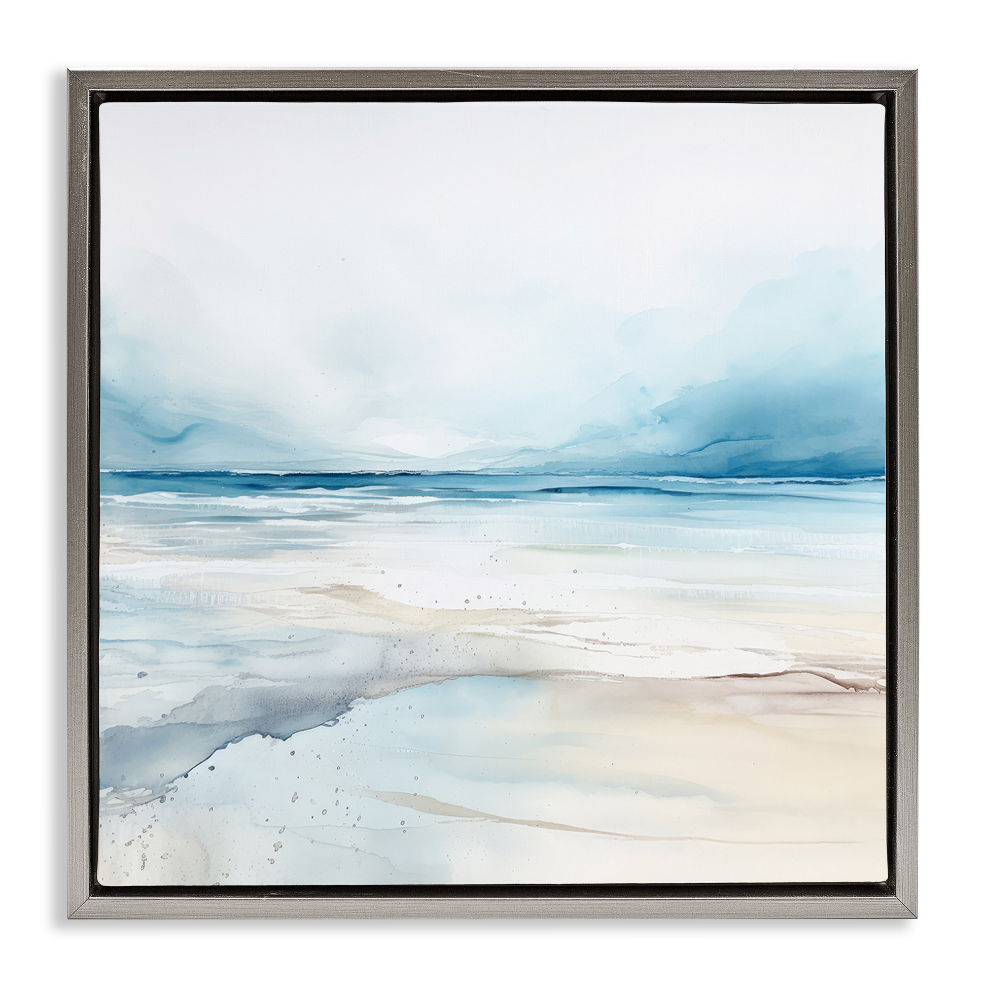 Beachcrest Home™ Nautical Scenery Abstract Framed Floater Canvas Wall ...