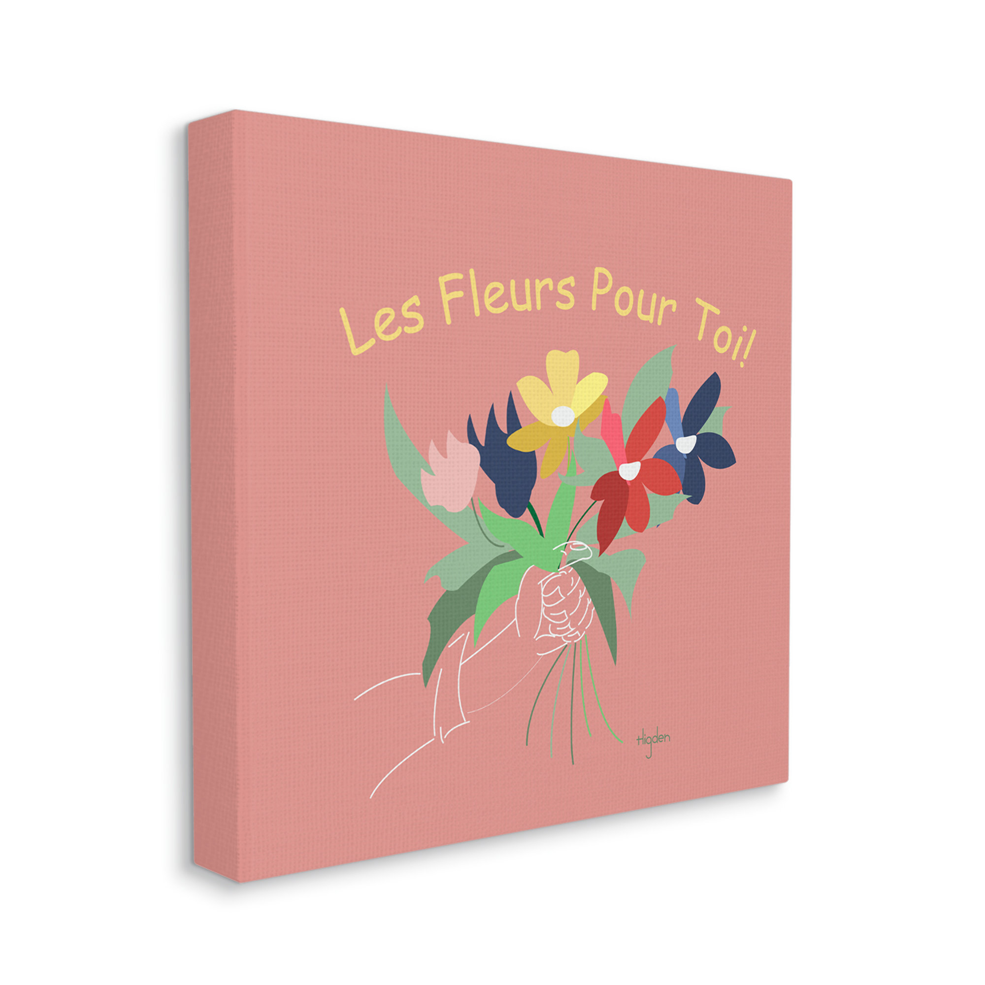 Red Barrel Studio Ac-583 French Les Fleurs Pour Toi Phrase Flower ...