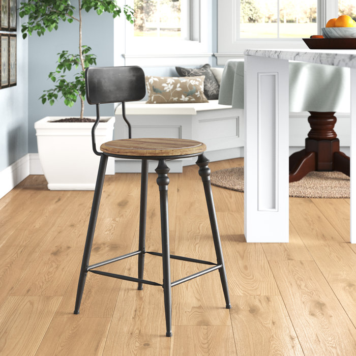 Kelly Clarkson Home Meredith Solid Wood Counter Stool & Reviews | Wayfair