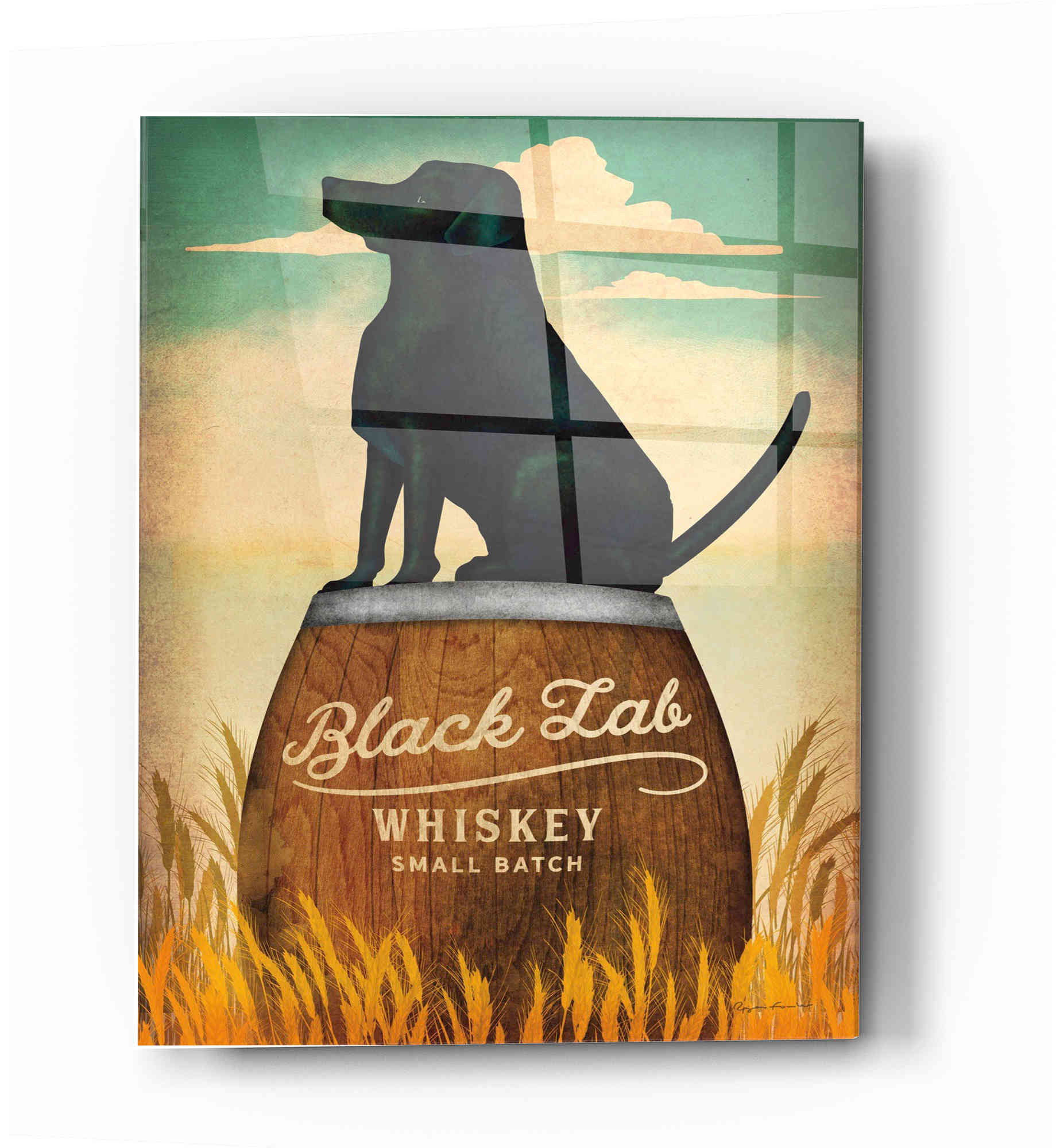 Red Barrel Studio® Black Lab Whiskey by Ryan Fowler - Unframed Graphic ...