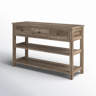 Lark Manor™ Nibbi 47" Console Table with Wood Frame and Legs, 3 Drawers ...
