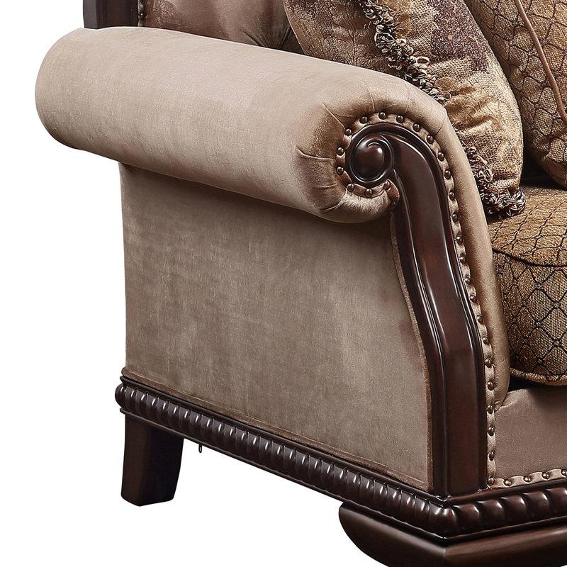 Bloomsbury Market Ira Beige 89.5'' Rolled Arms Tufted Sofa | Wayfair